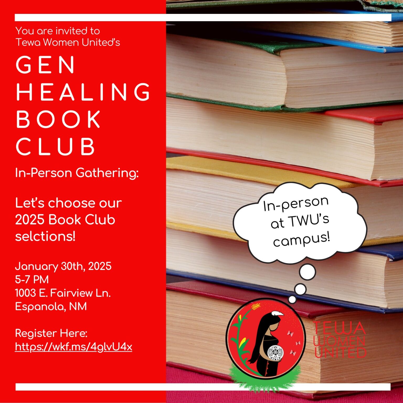 January GJ Book Club Meeting | Tewa Women United